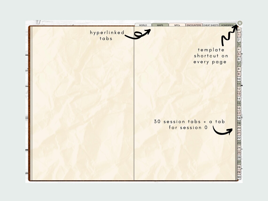 CUSTOM Digital DM Journal Dnd5e DM Notebook - Etsy