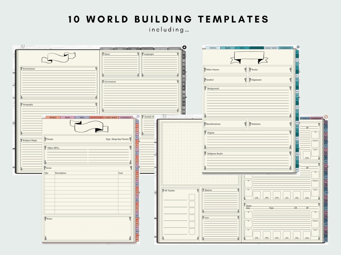 CUSTOM Digital DM Journal Dnd5e DM Notebook - Etsy