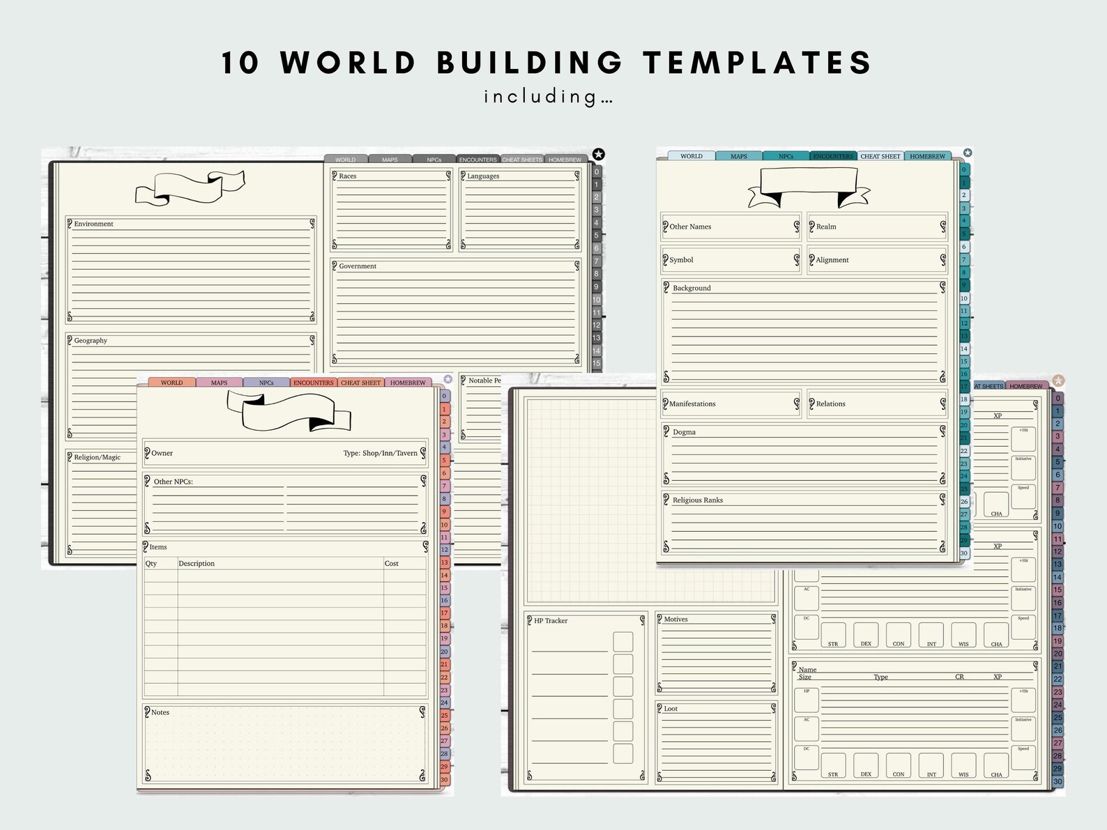 CUSTOM Digital DM Journal Dnd5e DM Notebook - Etsy