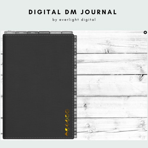 CUSTOM Digital DM Journal Dnd5e DM Notebook - Etsy