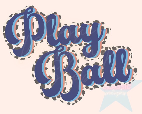 Play Ball Png Baseball Mama Sublimation Designs Retro Png | Etsy