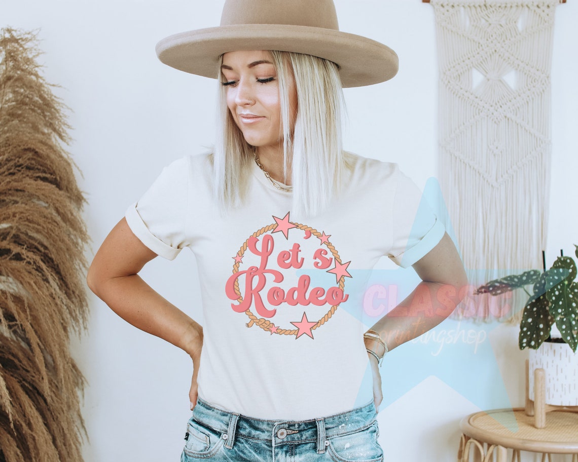 Lets Rodeo Sublimation Design Cowgirl Sublimation Design - Etsy