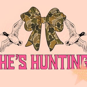 Preppy He’s Hunting Coquette Bows Png - Trendy Sublimation Design for ...