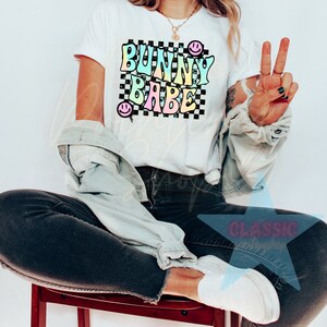 Easter Png, Bunny Babe Sublimation Design Downloads, Retro Png, Retro ...