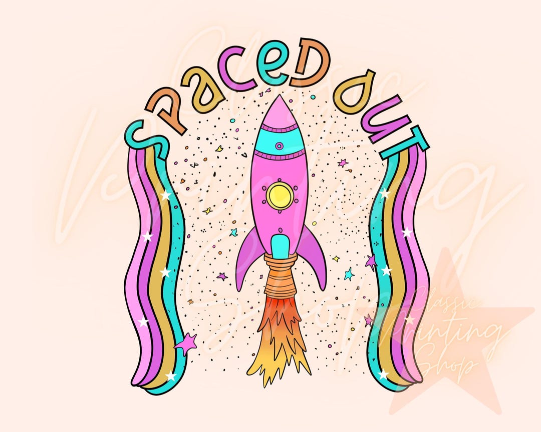Spaced Out Png-sublimation Design Downloads, Kids Sublimation Download ...