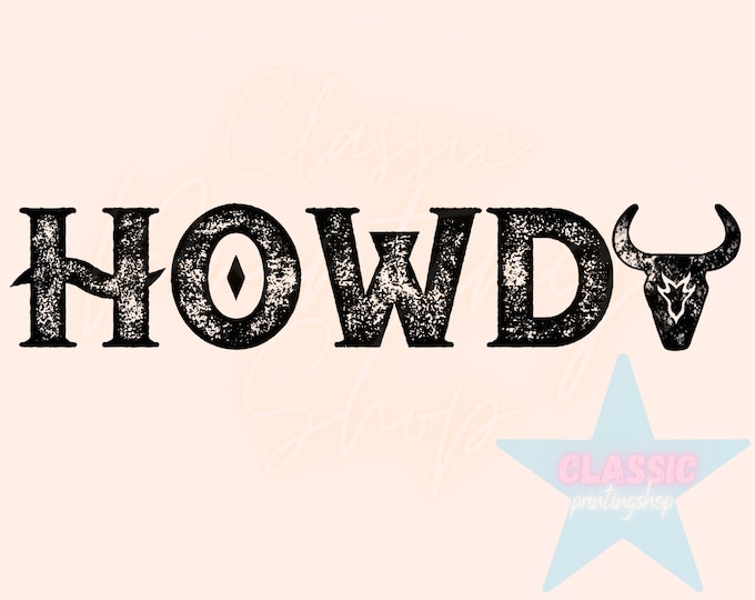 Howdy Png, Western Sublimation Designs Downloads, Cowgirl PNG, Hippie ...