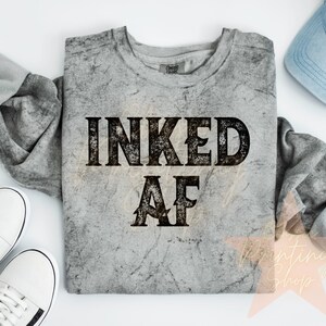 Inked Af Tattoos Png Digital Design Download, Funny Png, Tattooed Png ...