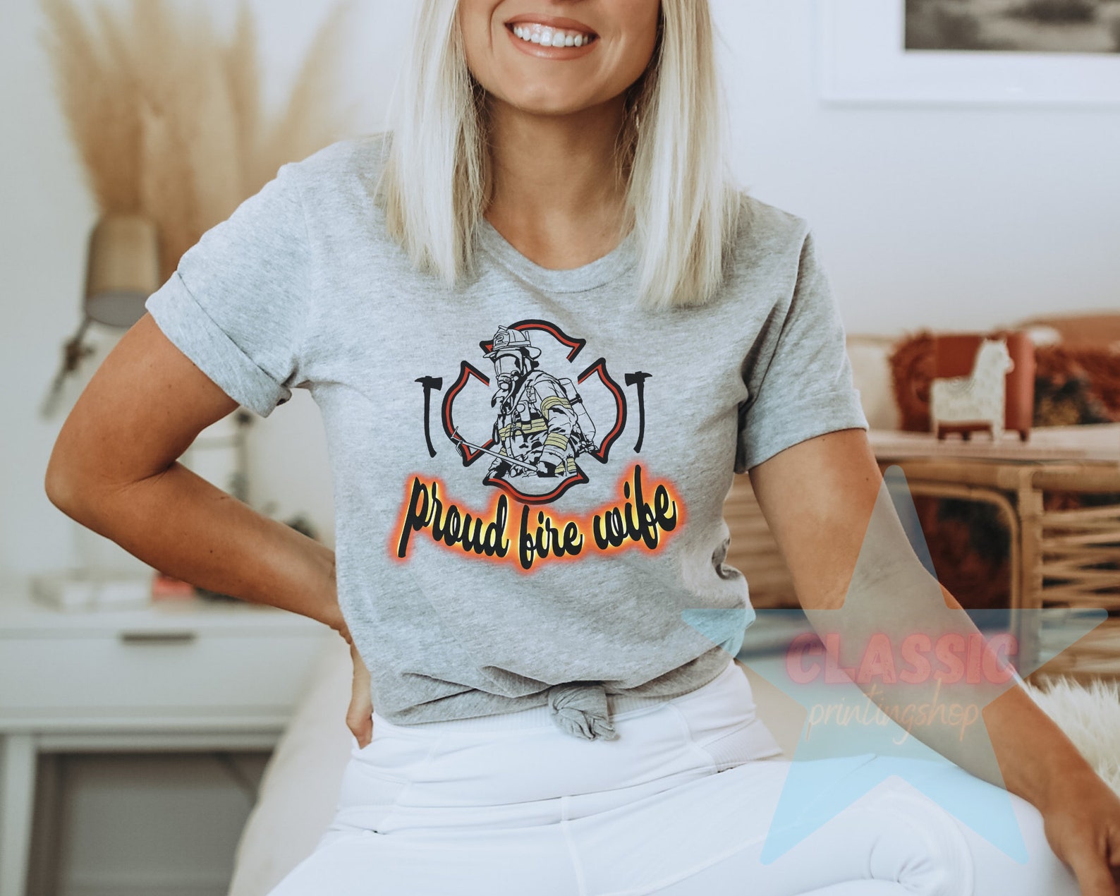 Firefighter Sublimation Design Firefighter Png Fire Wife | Etsy