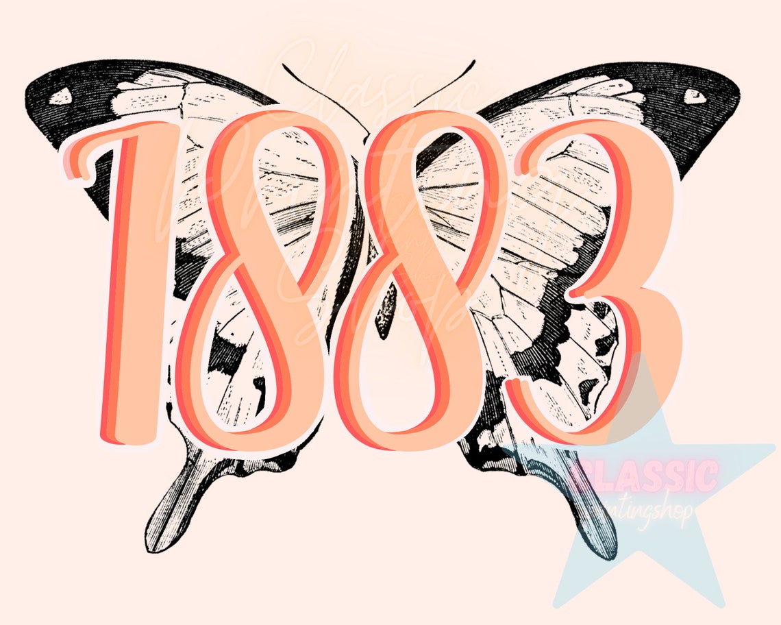 1883 Sublimation Design 1883 Png Yellowstone Png Western - Etsy