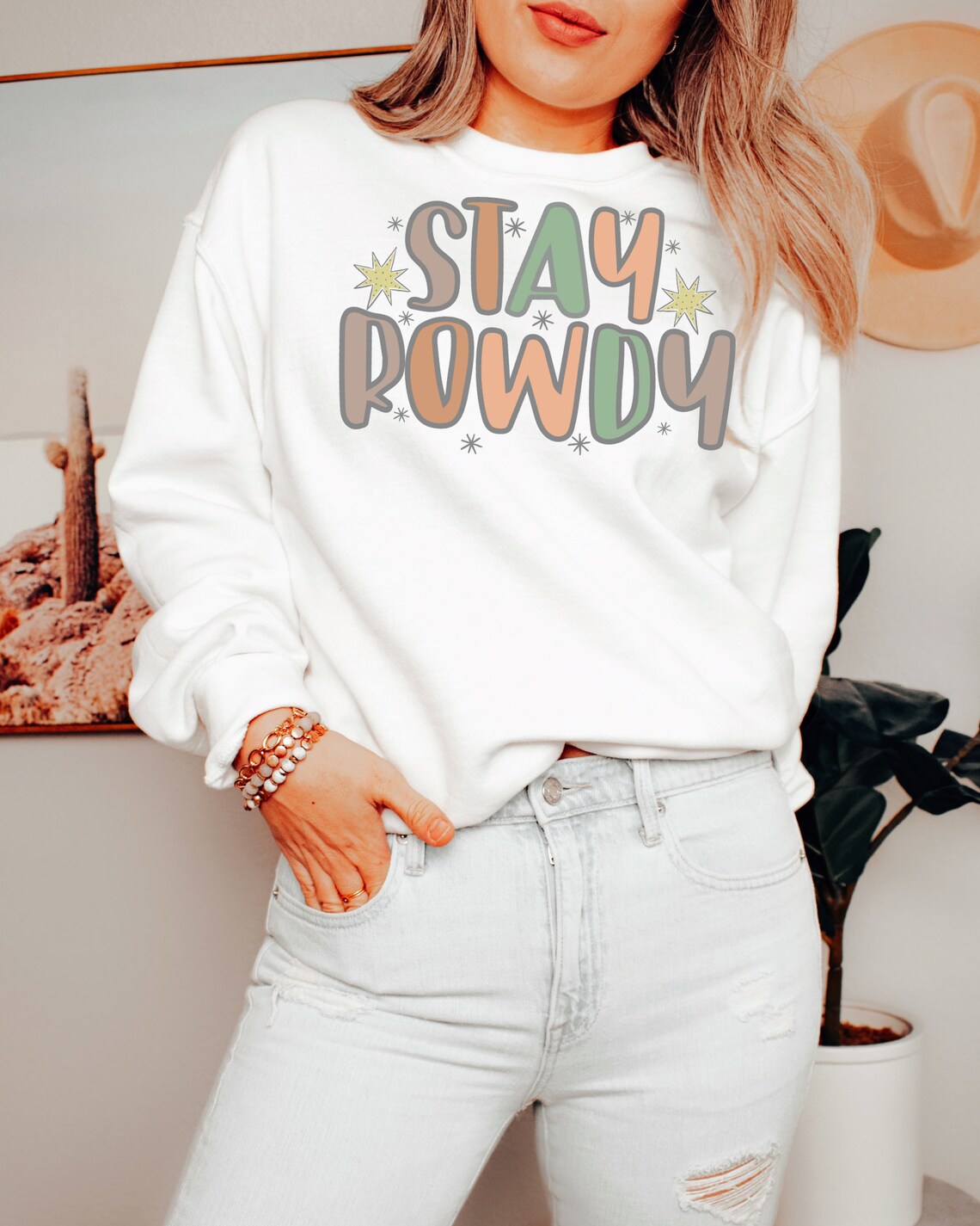 Stay Rowdy Sublimation Design Downloads Hippie PNG Boho | Etsy