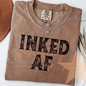 Inked Af Tattoos Png Digital Design Download, Funny Png, Tattooed Png ...