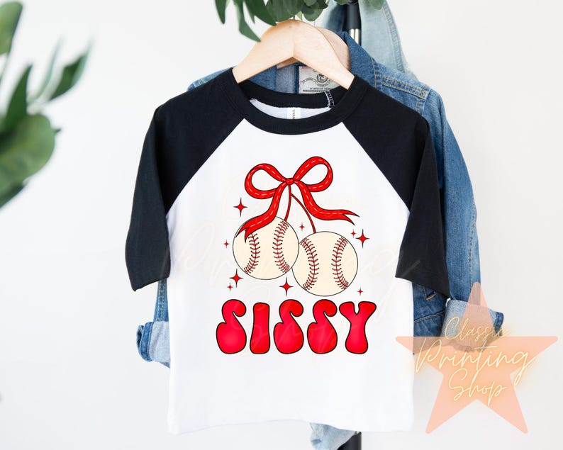 Coquette Baseball Sister Png Design for Shirt, Game Day Sublimation Designs, Red Bow Png, Retro ...