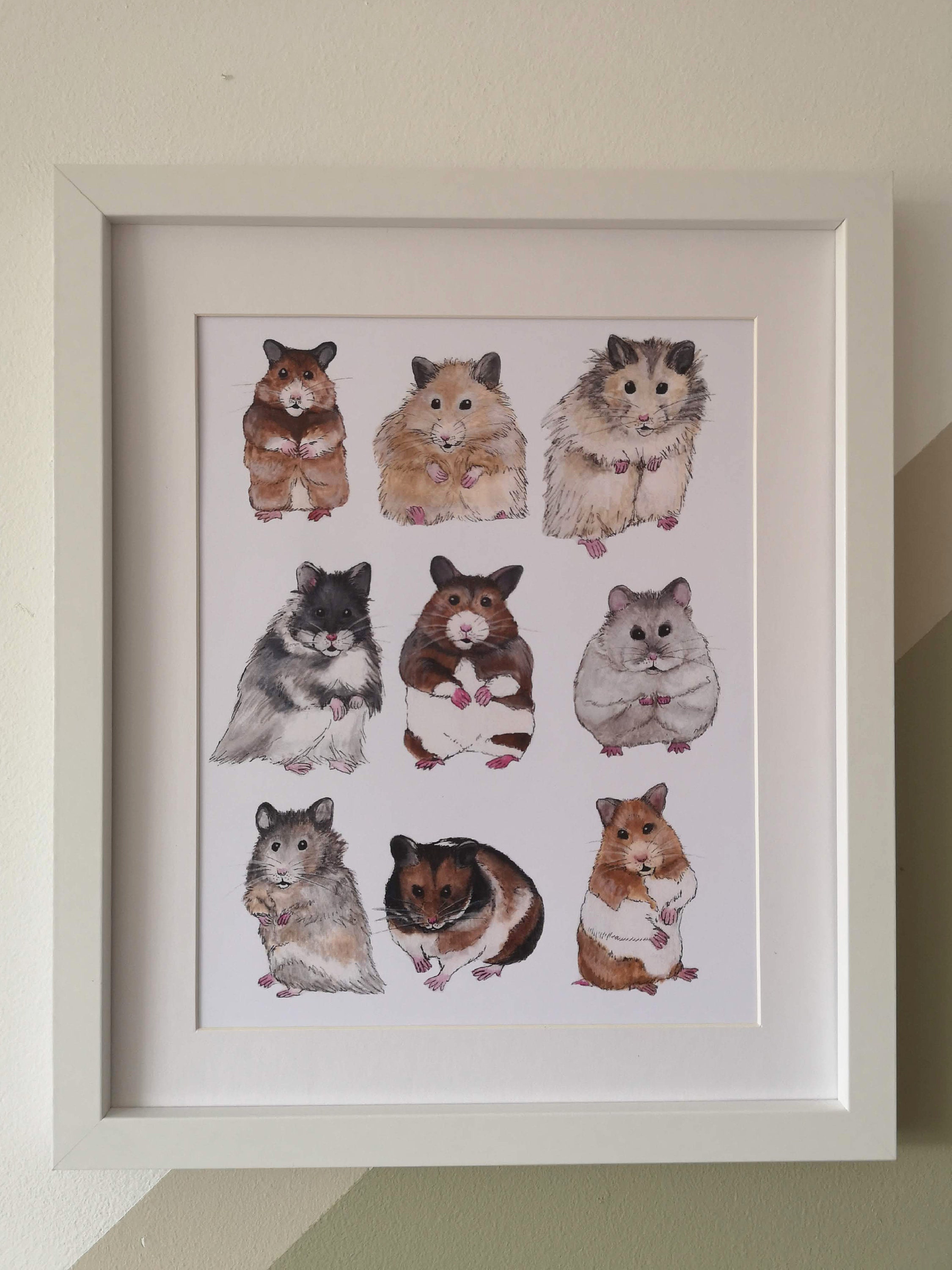 Hamsters Art Print Hamsters Illustration Pet Hamsters - Etsy
