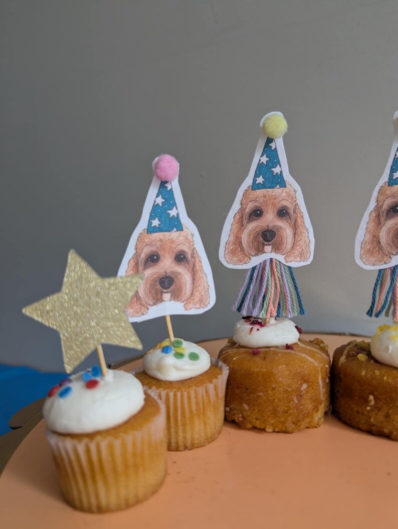 Cavapoo Cockapoo Cake Toppers - Digital Download - Etsy