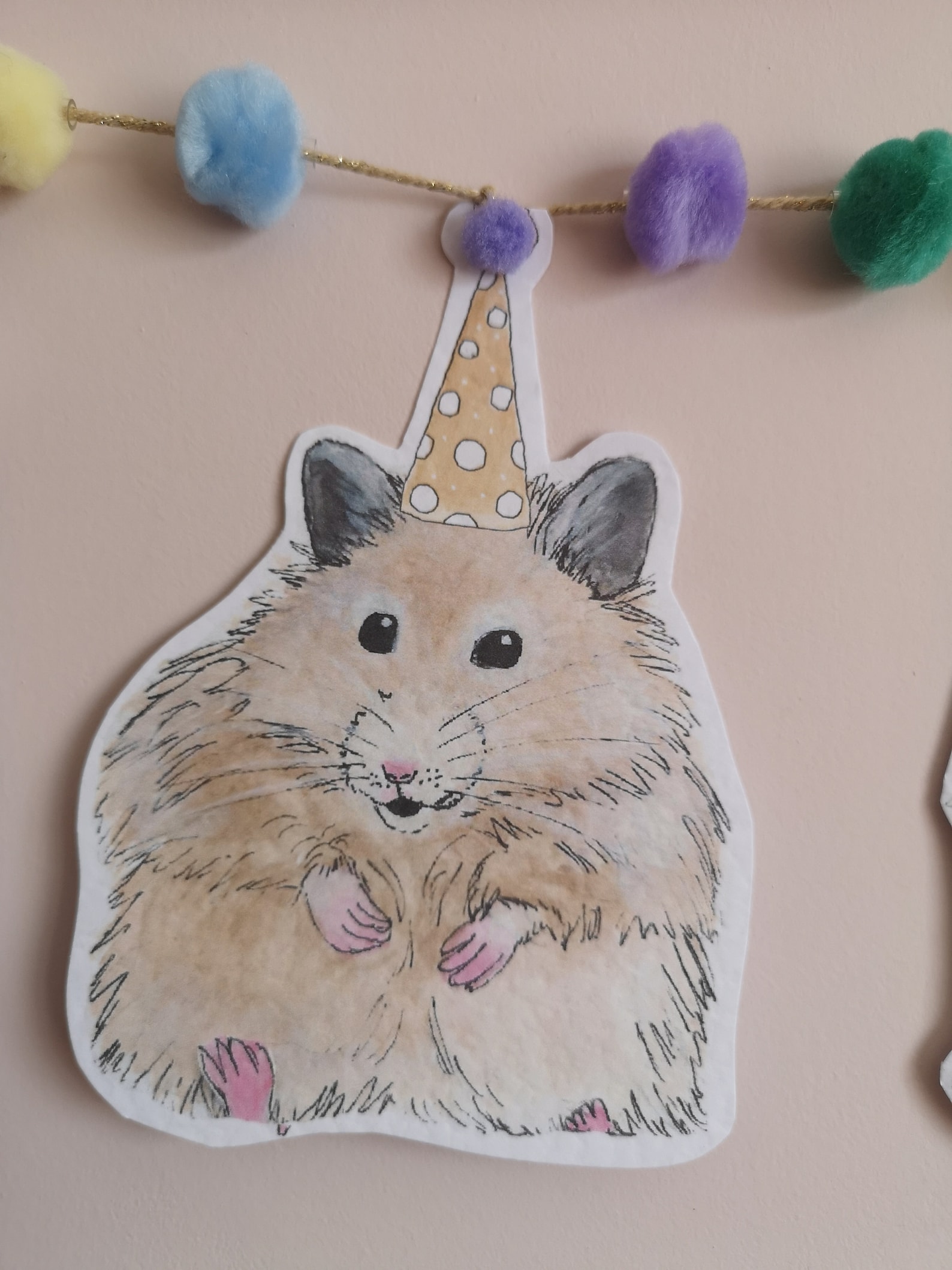 Hamster Birthday Bunting Hamster Garland Hamster Party - Etsy