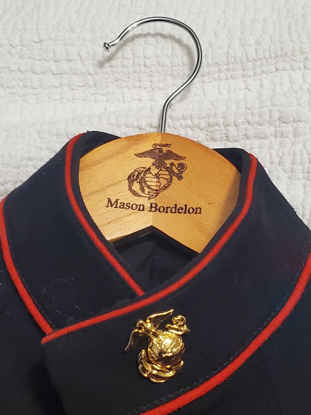 Single Hanger. Veteran Made CUSTOM USMC Hangers! Great Gifts for Marine ...