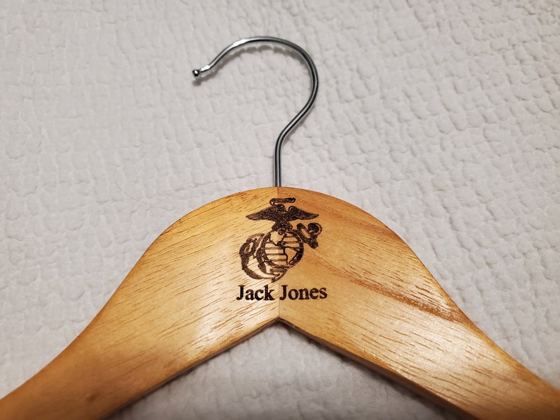 Single Hanger. Veteran Made CUSTOM USMC Hangers Great Gifts - Etsy