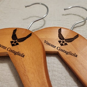 Two Pack Air Force Hangers. Custom Made by Veteran. Great Gifts for Air ...