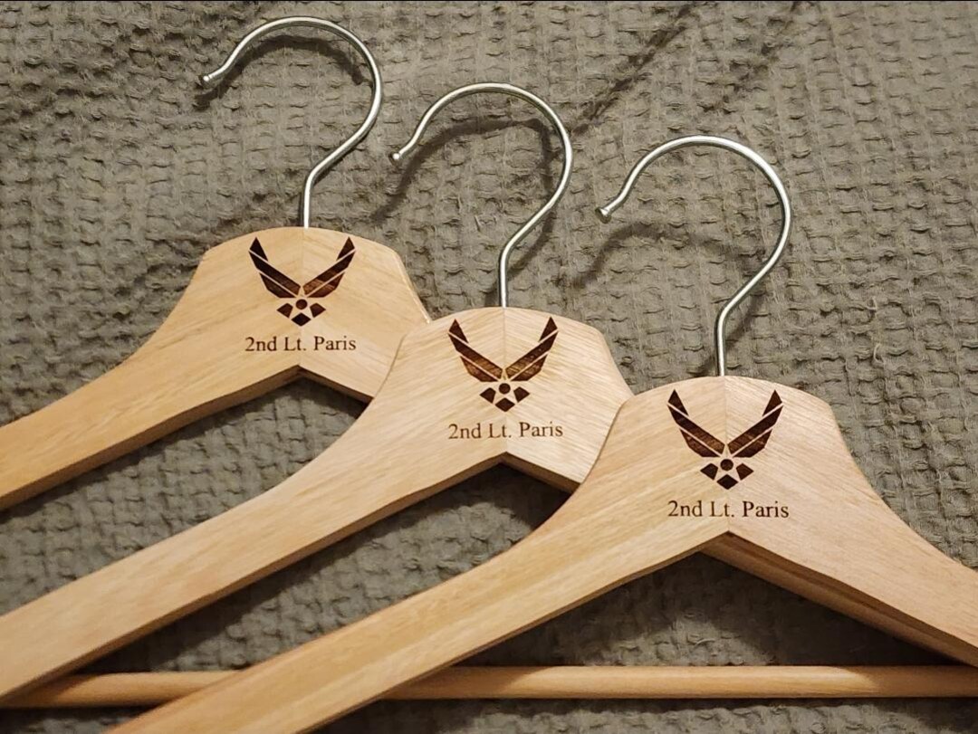 Custom Air Force Hangers: Veteran Made Dress Uniform Gift - Etsy