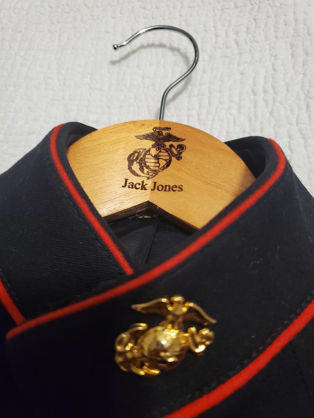 Single Hanger. Perfect Gift for Any Marine! Custom Hangers for USMC ...