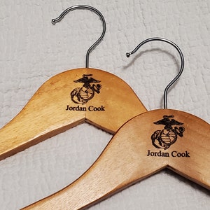 Single Hanger. Veteran Made CUSTOM USMC Hangers! Great Gifts for Marine ...