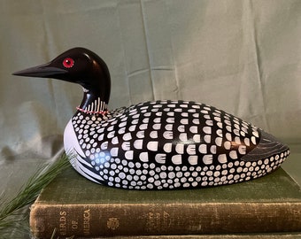 Wood Hand Carved Loon - Etsy
