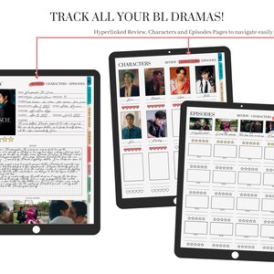 Digital BL Drama Journal | BL Series Tracker Planner | TV Series Review ...