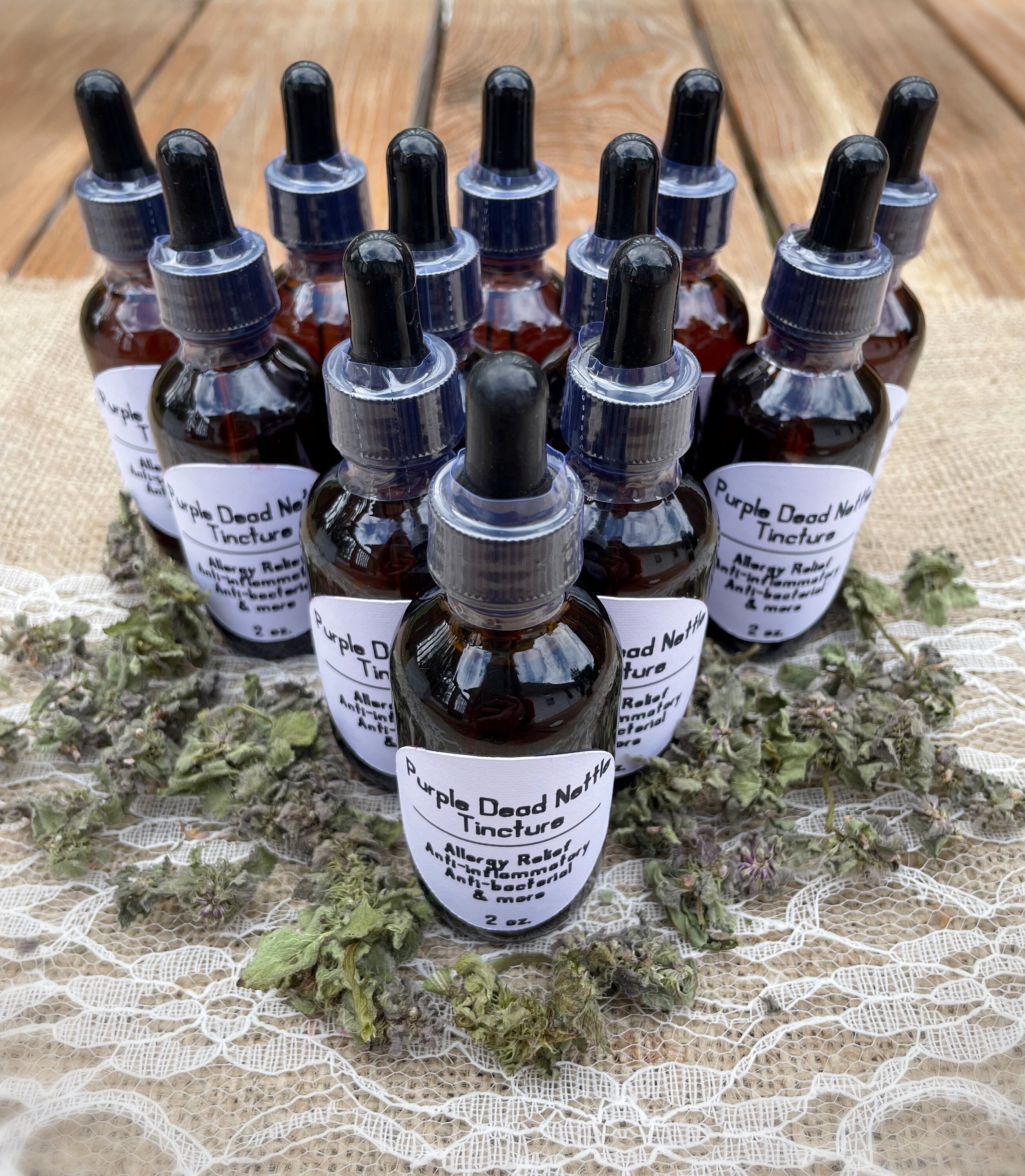 Purple Dead Nettle Tincture 2 Oz, Organic Herbal Tincture - Etsy