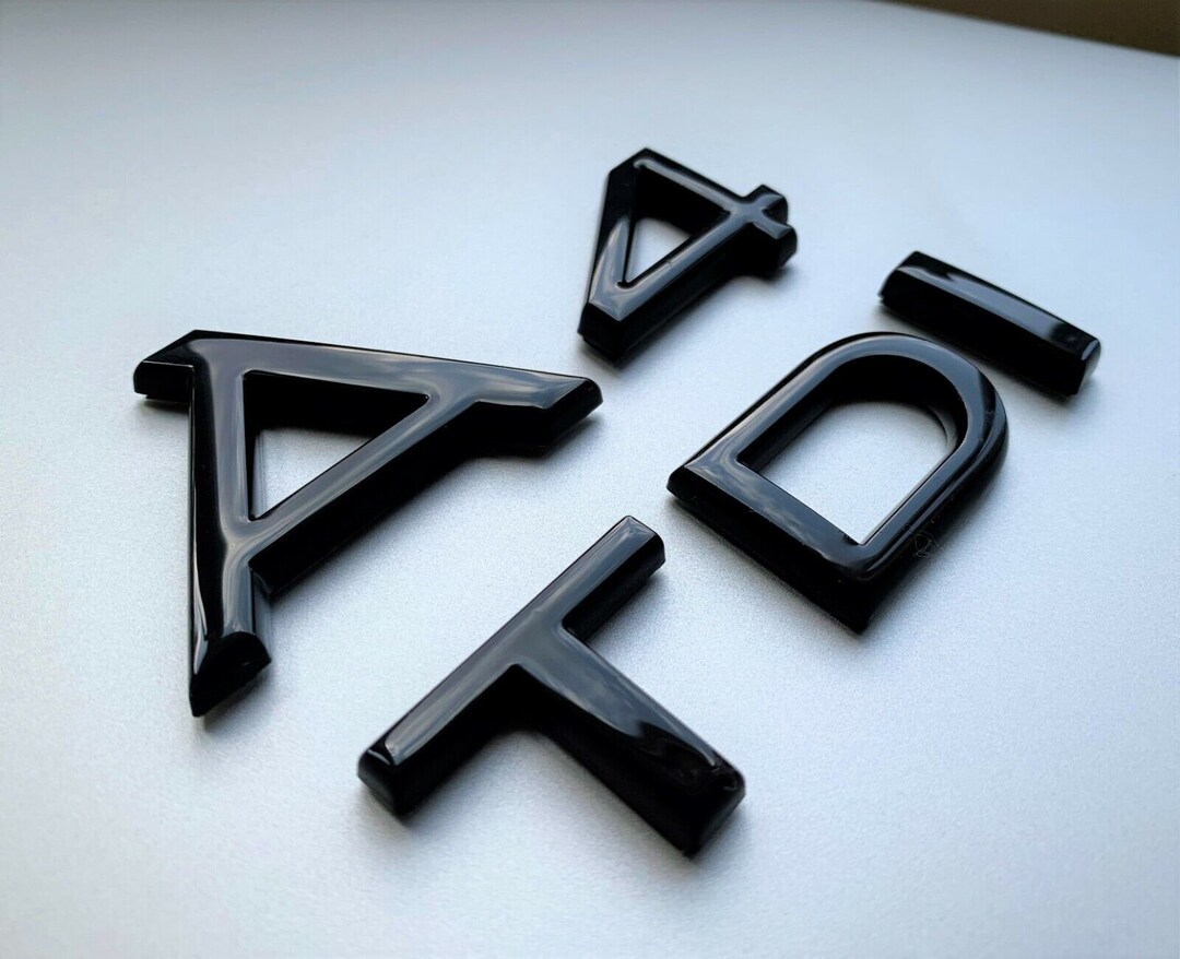Audi A4 TDI Badge Emblem Boot Lettering Black - Etsy