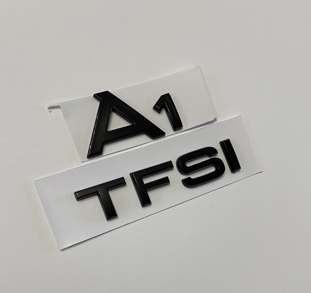 Audi A1 TFSI Badge Emblem Boot Lettering Black - Etsy