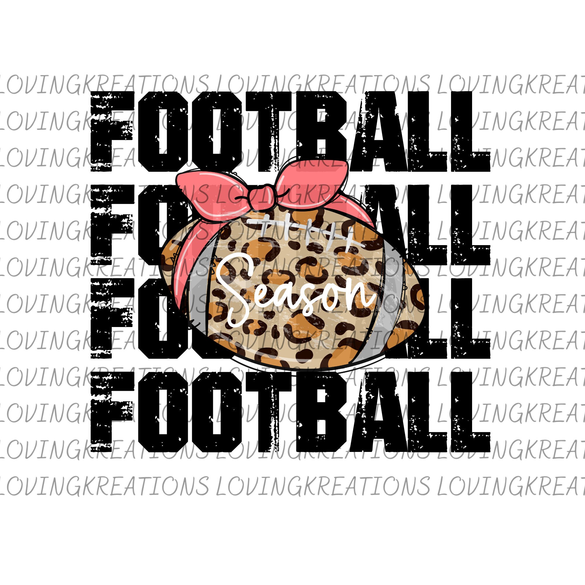 Football Season PNG Cheetah Football Sublimation Design - Etsy