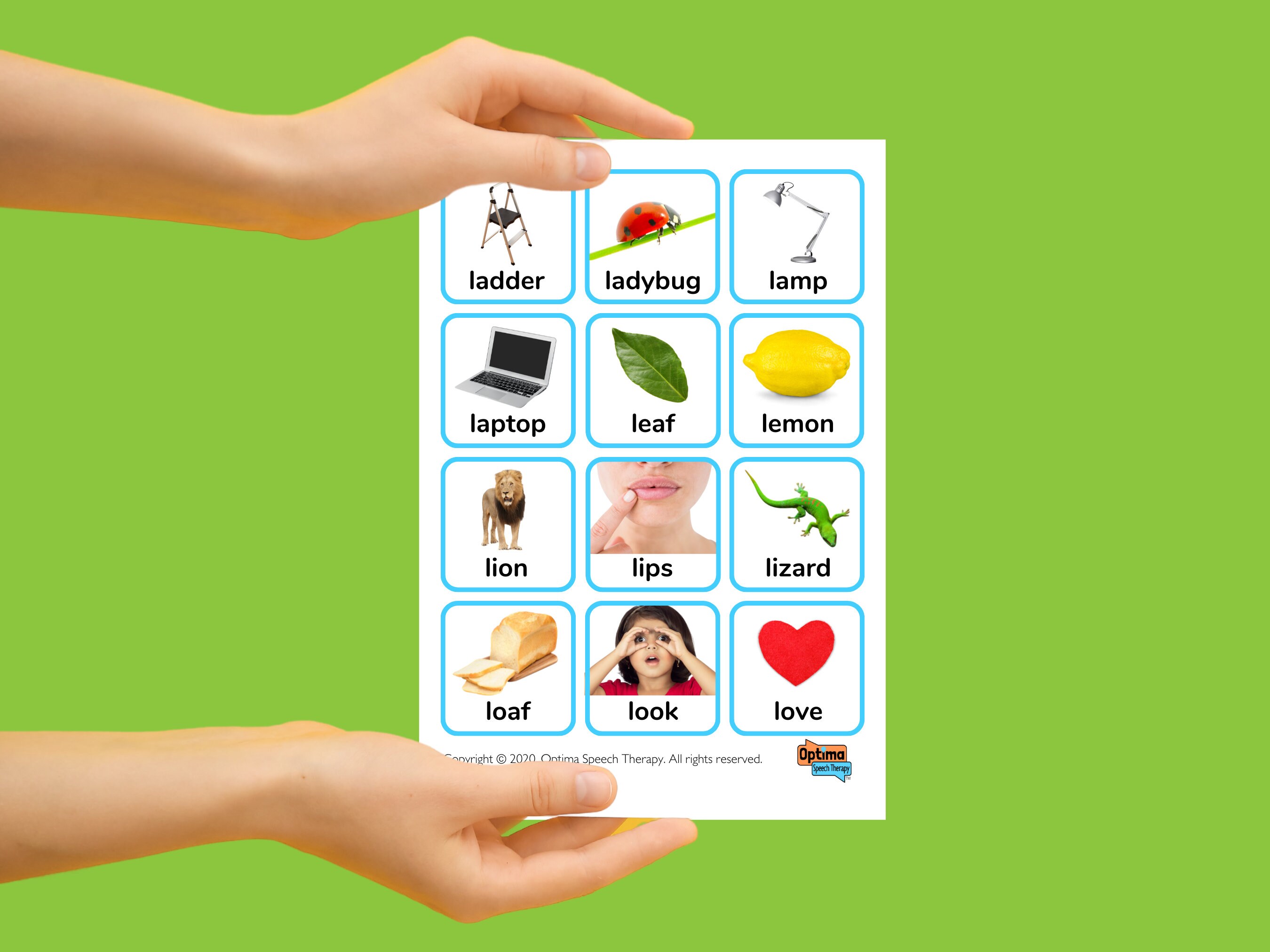 L Phonic L Sound Printable Speech Sound Cards Phonics Word Lists ...