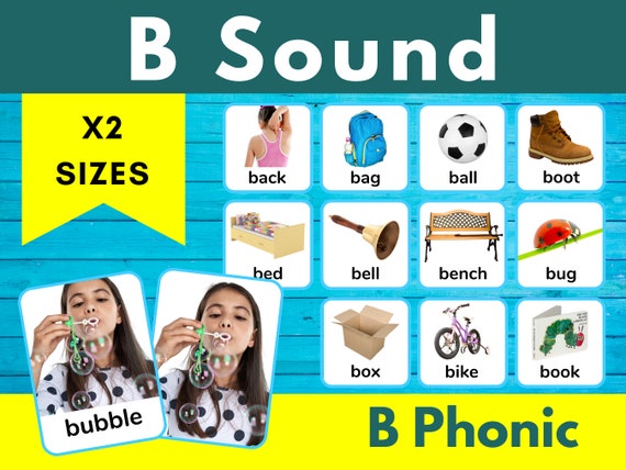 B Phonic B Sound Printable Speech Sound Cards Phonics | Etsy Canada
