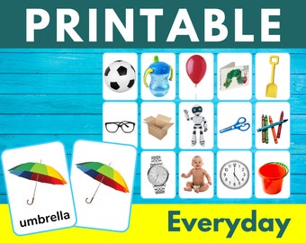 HOME & OUTSIDE Flashcards Printable Cards Speech Therapy | Etsy