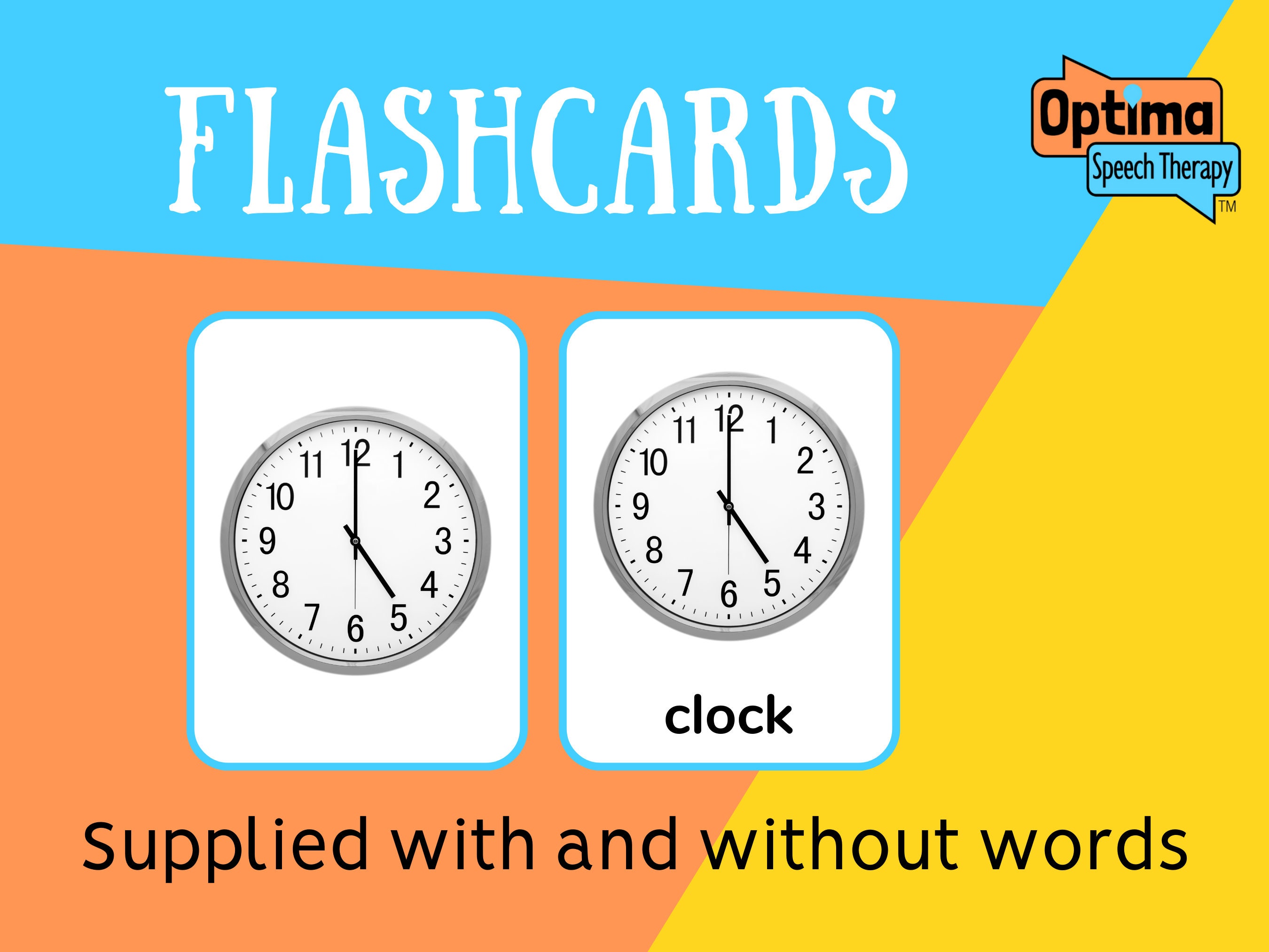 EVERYDAY Flashcards Printable Cards Speech Therapy Speech Pathology ...