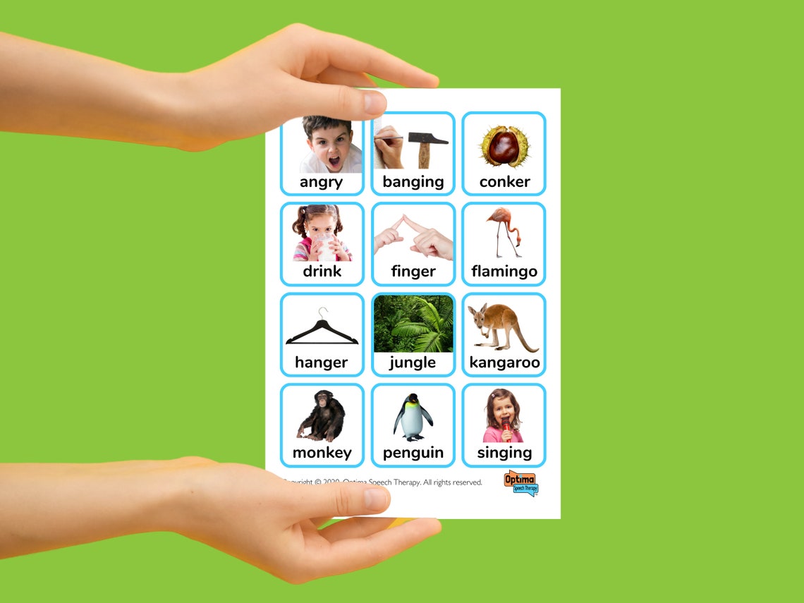 NG Phonic NG Sound Printable Speech Sound Cards Phonics Word Lists ...