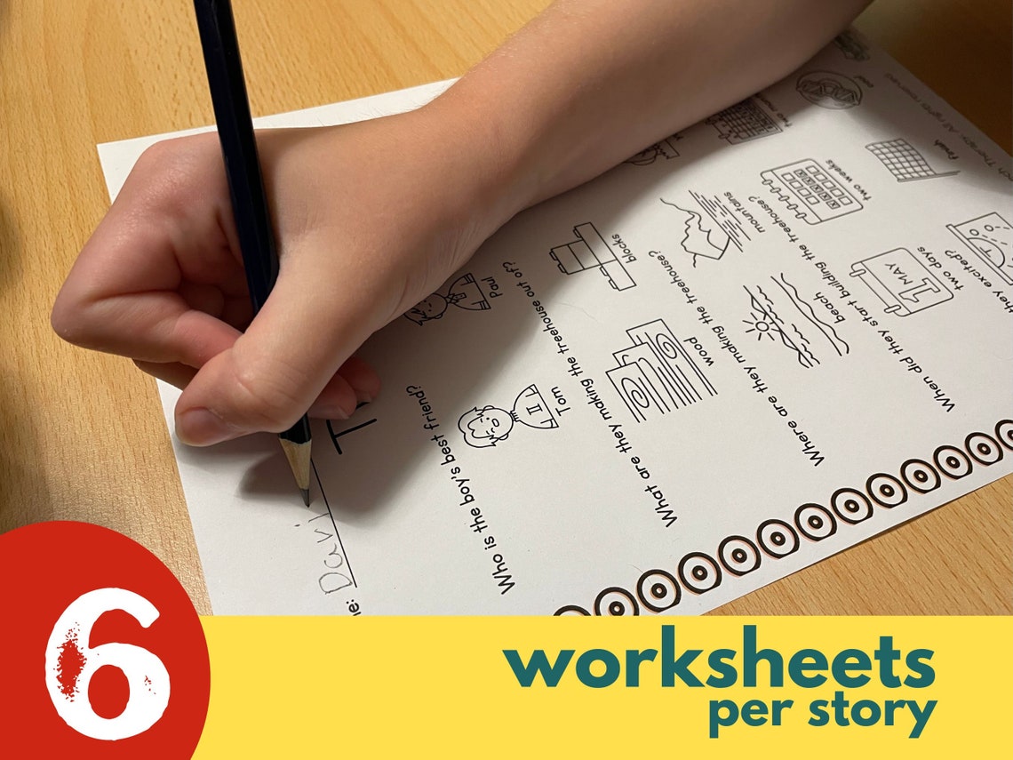 WH Questions Short Stories Comprehension Reading Listening Retell - Etsy