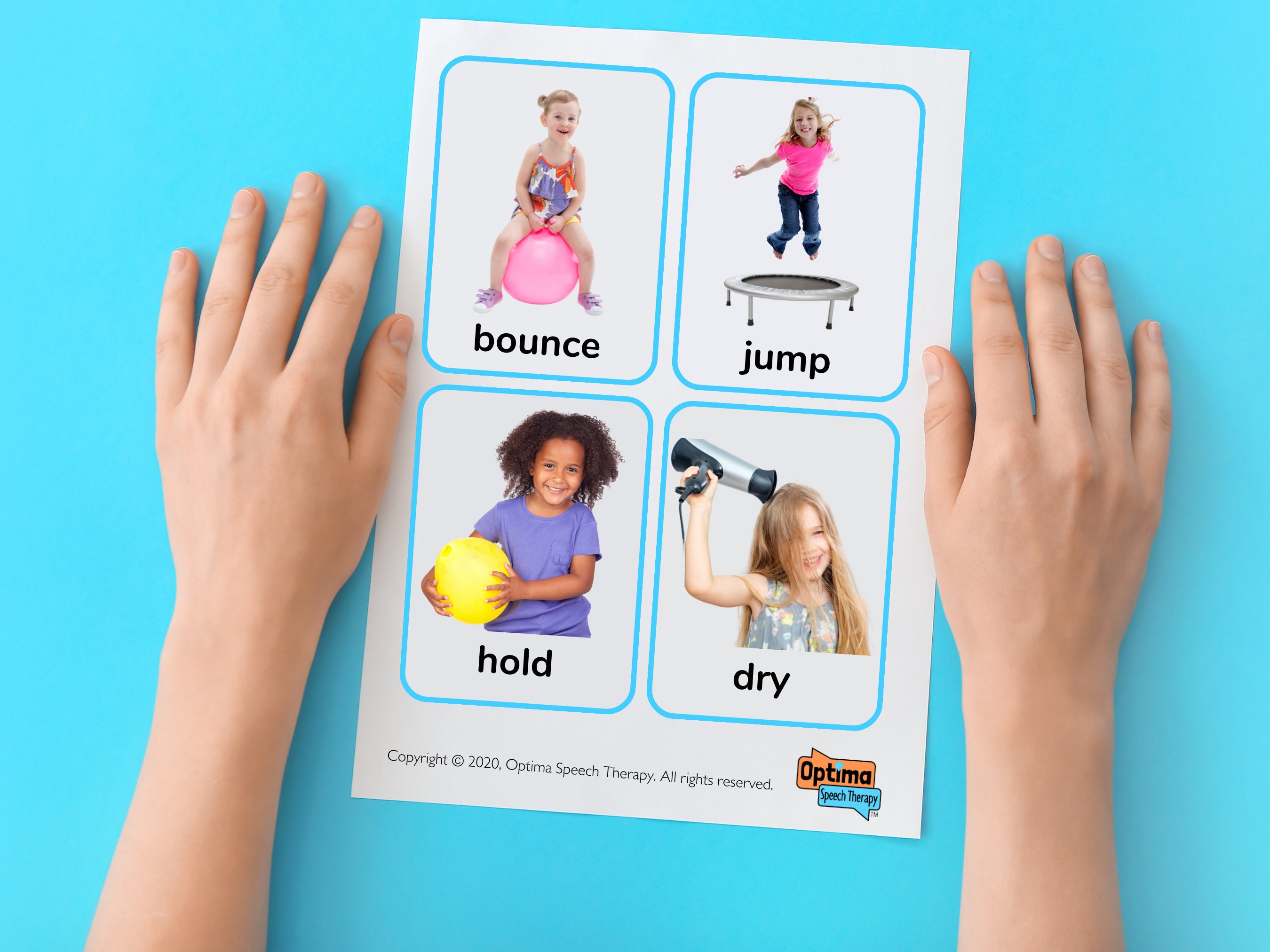 VERBS Flashcards Printable Cards Speech Therapy Speech - Etsy