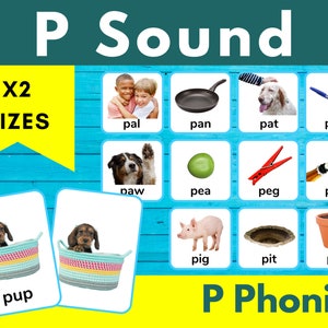P Phonic P Sound Printable Speech Sound Cards Phonics Word Lists ...