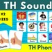 TH Phonic TH Sound Printable Speech Sound Cards Phonics Word Lists ...