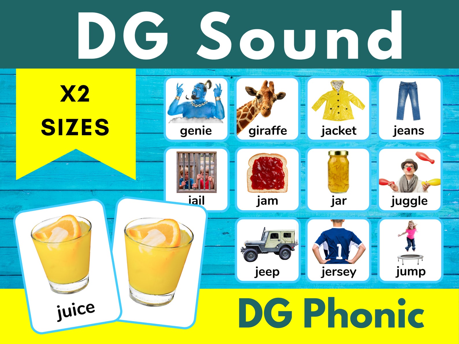 DG Phonic DG Sound Printable Speech Sound Cards Phonics Word Lists ...