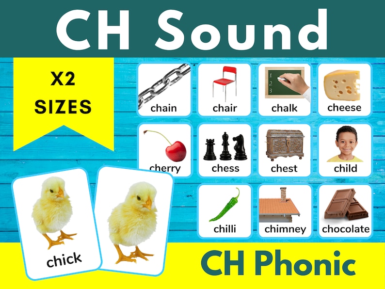 CH Phonic CH Sound Printable Speech Sound Cards Phonics Word Lists ...