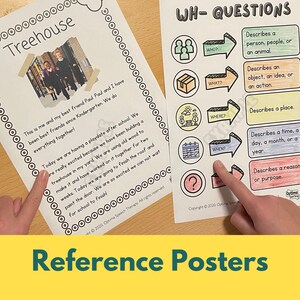 WH Questions Short Stories Comprehension Reading Listening Retell - Etsy