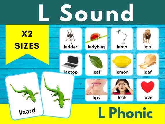 L Phonic L Sound Printable Speech Sound Cards Phonics - Etsy