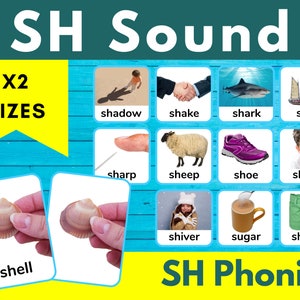 SH Phonic SH Sound Printable Speech Sound Cards Phonics Word Lists ...