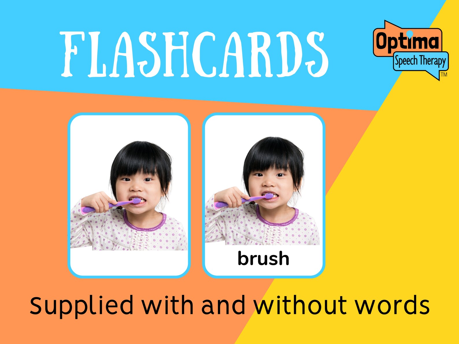 VERBS Flashcards Printable Cards Speech Therapy Speech - Etsy