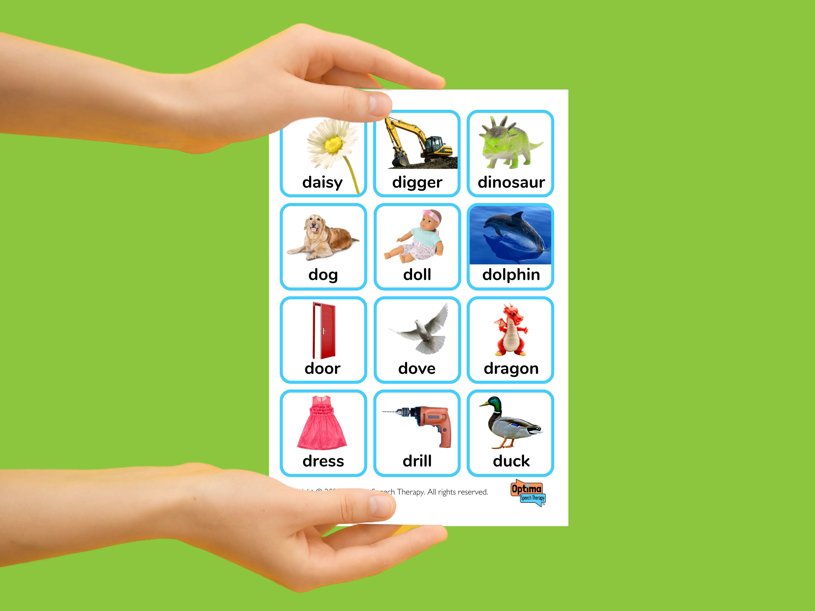 D Phonic D Sound Printable Speech Sound Cards Phonics Word Lists ...