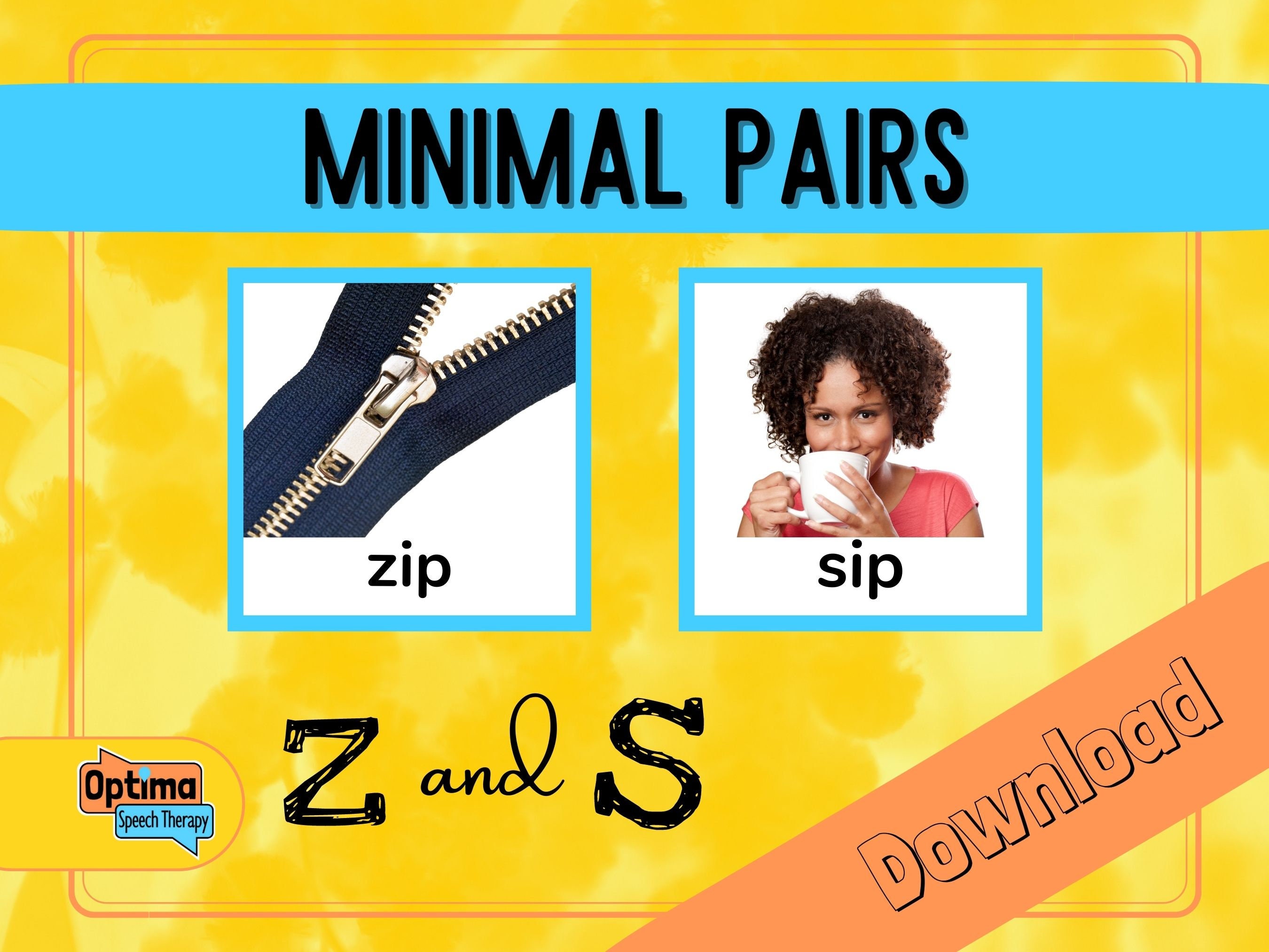 Devoicing Minimal Pairs Z and S Speech Therapy Minimal Pair Therapy - Etsy
