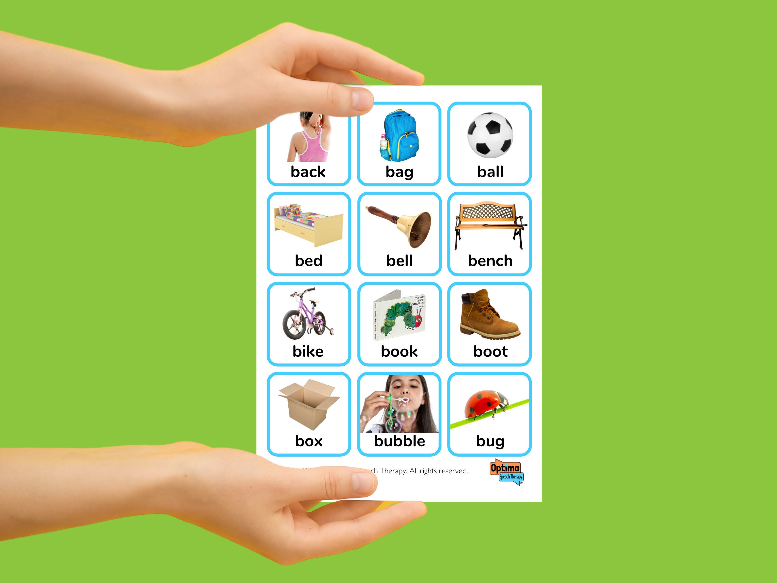 B Phonic B Sound Printable Speech Sound Cards Phonics Word Lists ...