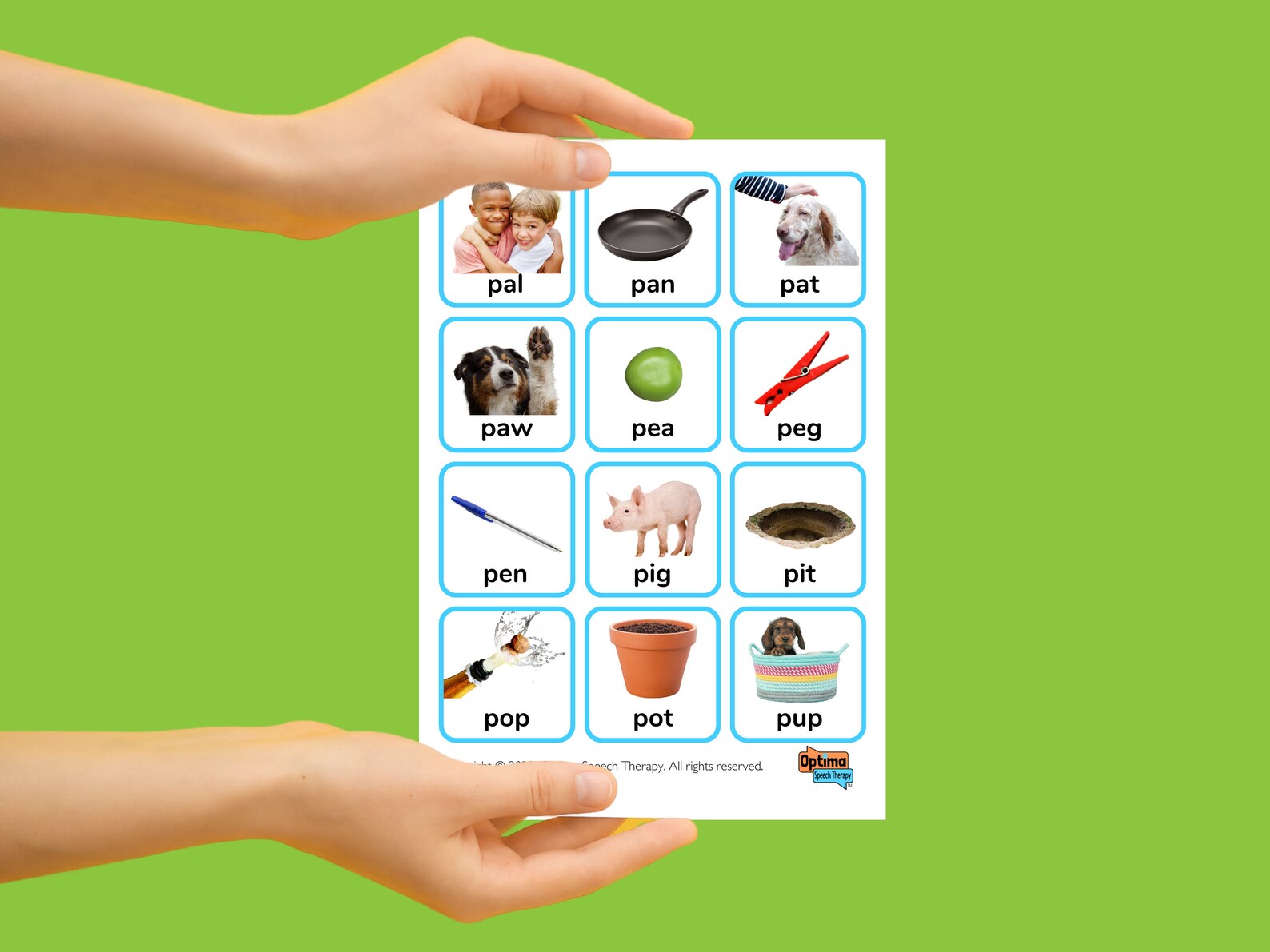 P Phonic P Sound Printable Speech Sound Cards Phonics Word Lists ...